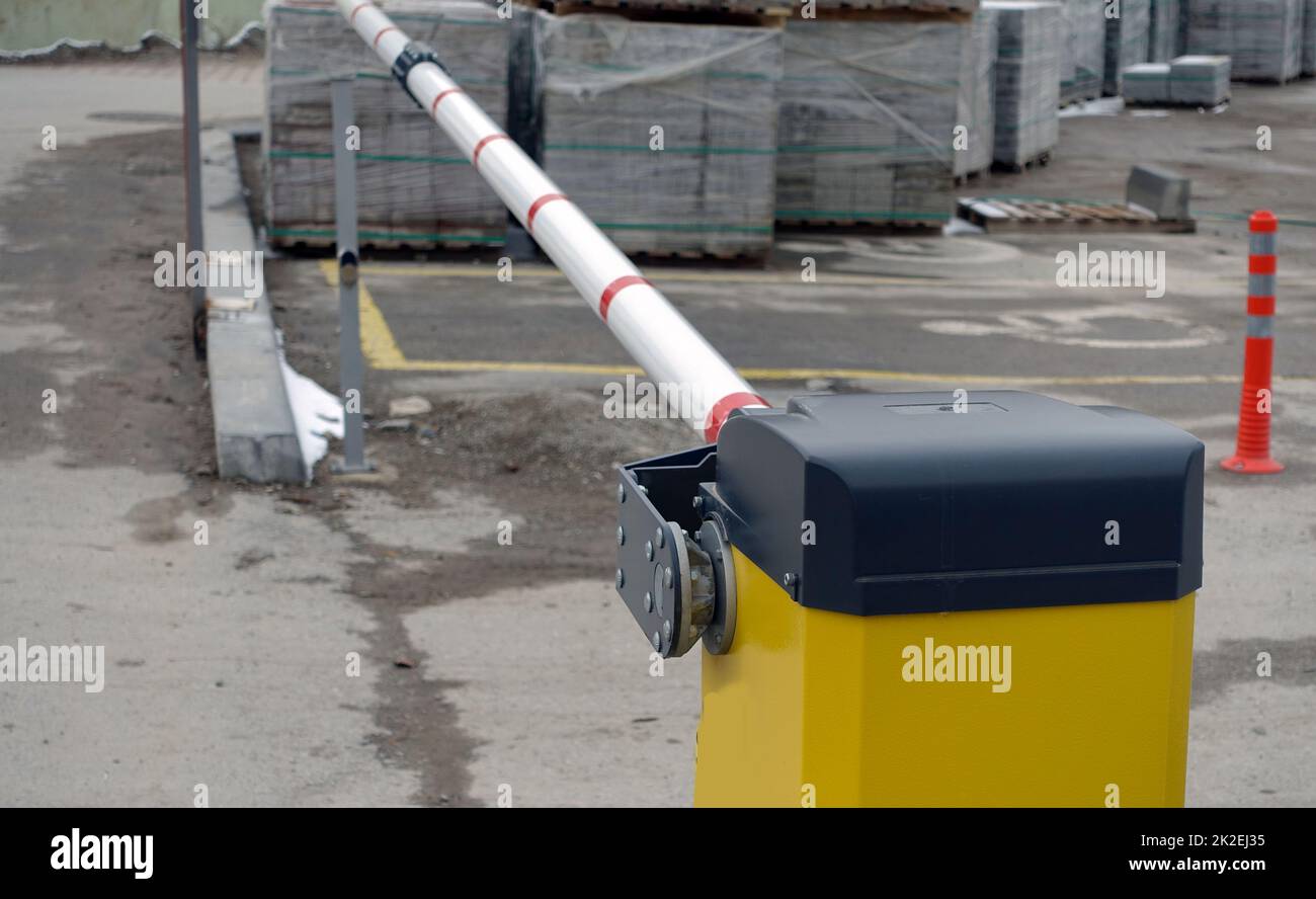 Car park entry barrier parking hi-res stock photography and images - Alamy