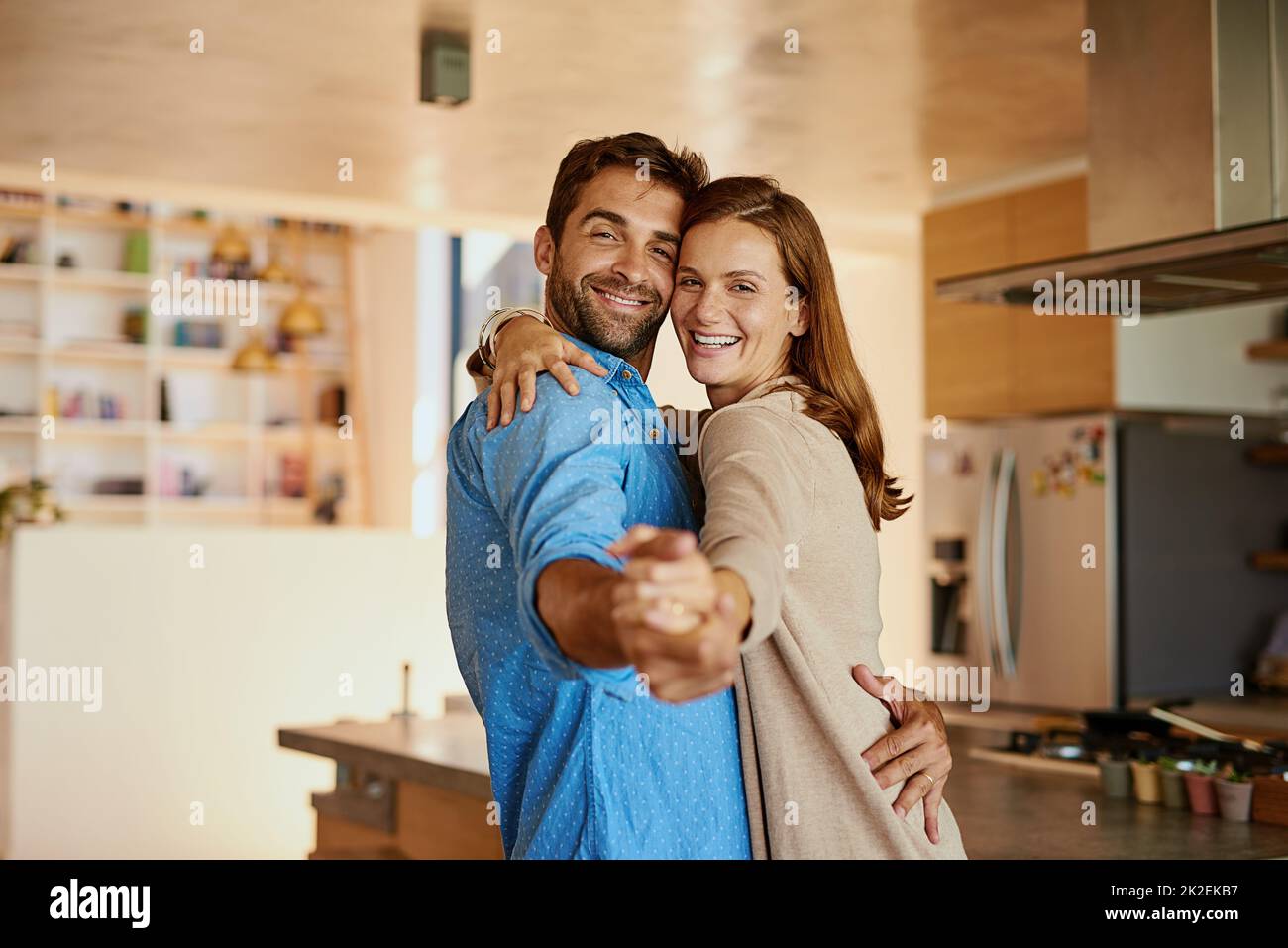 Let love lead. Cropped portrait of an affectionate young couple dancing ...