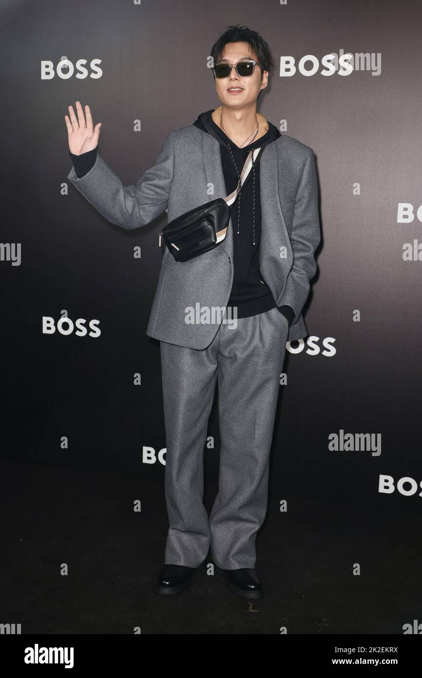 Milan, Italy, September 22, 2022. Lee Min Ho attends the Hugo Boss ...