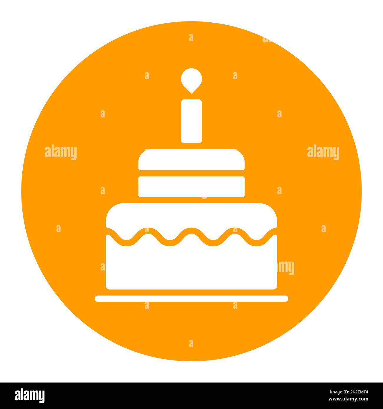 Birthday cake vector isolated glyph icon Stock Photo - Alamy Birthday cake vector isolated glyph icon Stock Photo - Alamy