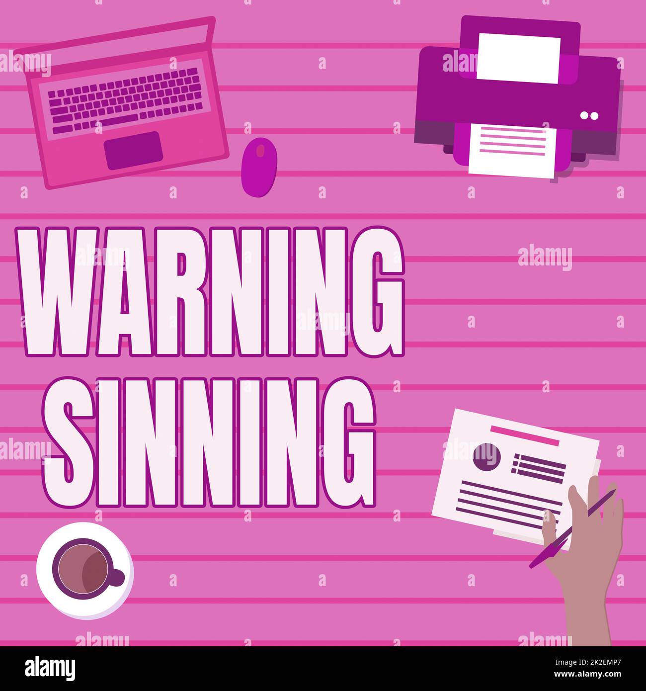 Text sign showing Warning Sinning. Business showcase Warning Sinning ... Text sign showing Warning Sinning. Business showcase Warning Sinning ...