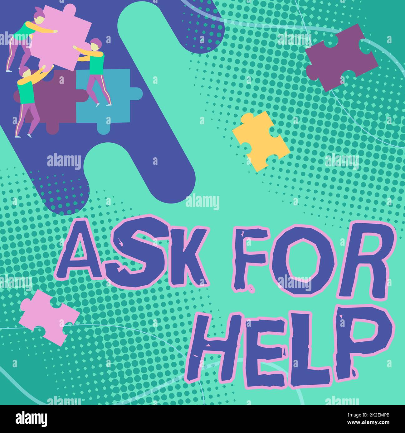 Conceptual caption Ask For Help. Business idea Request to support ...