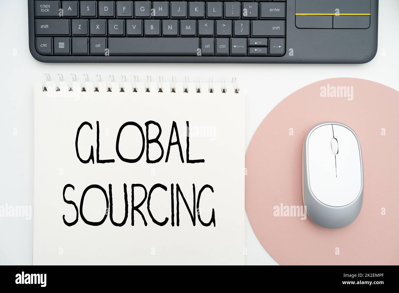 Inspiration showing sign Global Sourcing. Word Written on practice of ...