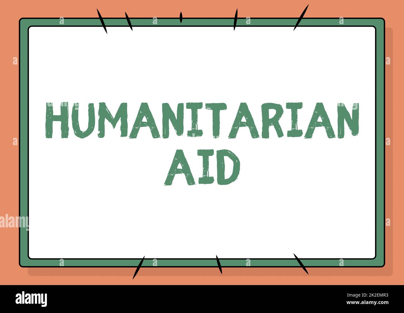 Sign displaying Humanitarian Aid. Conceptual photo immediate assistance ...