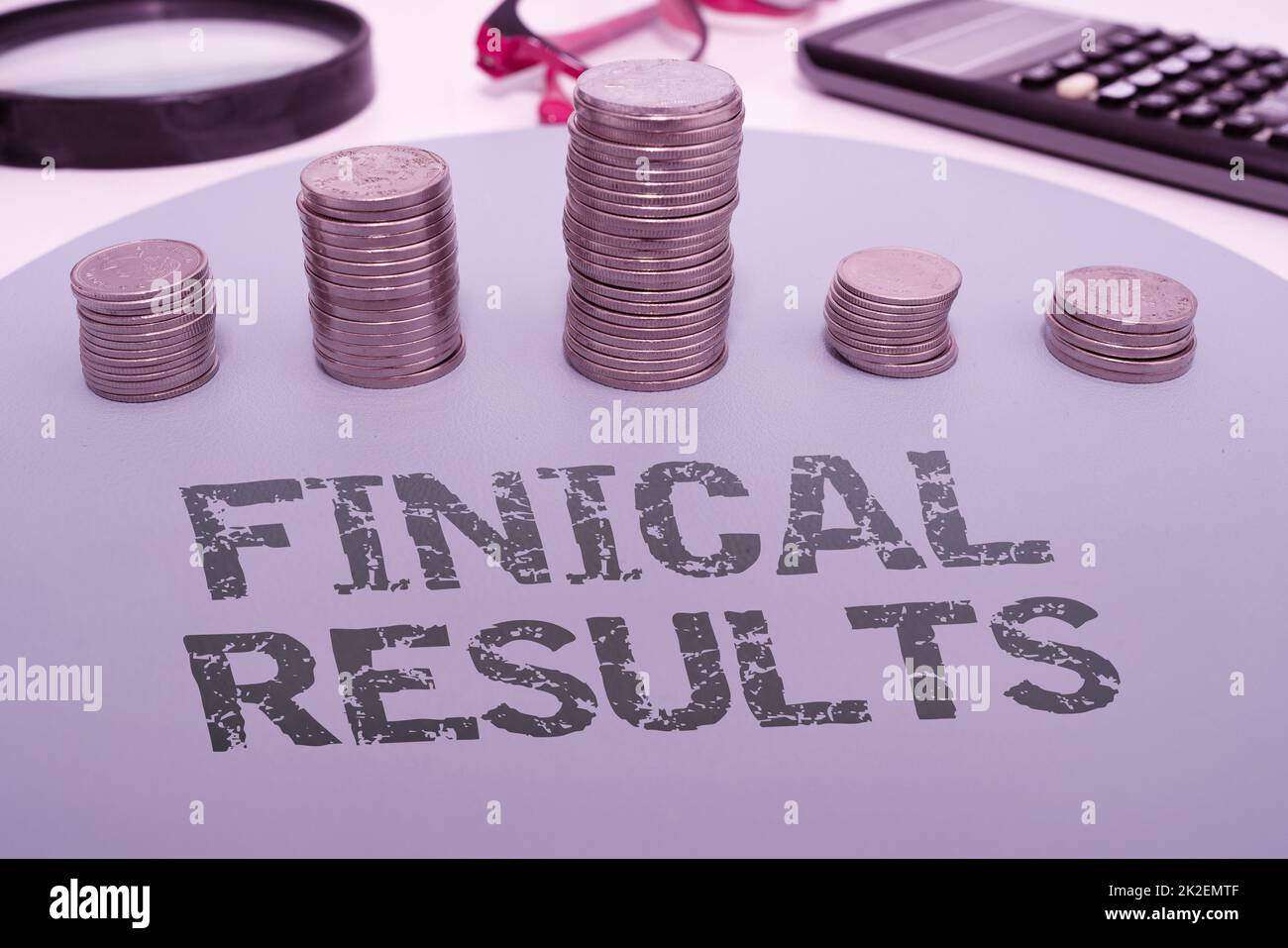 Text sign showing Finical Results. Conceptual photo written records ...