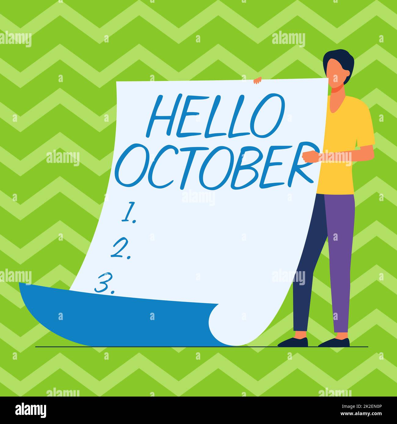 Sign displaying Hello October. Business showcase Last Quarter Tenth ... Sign displaying Hello October. Business showcase Last Quarter Tenth ...