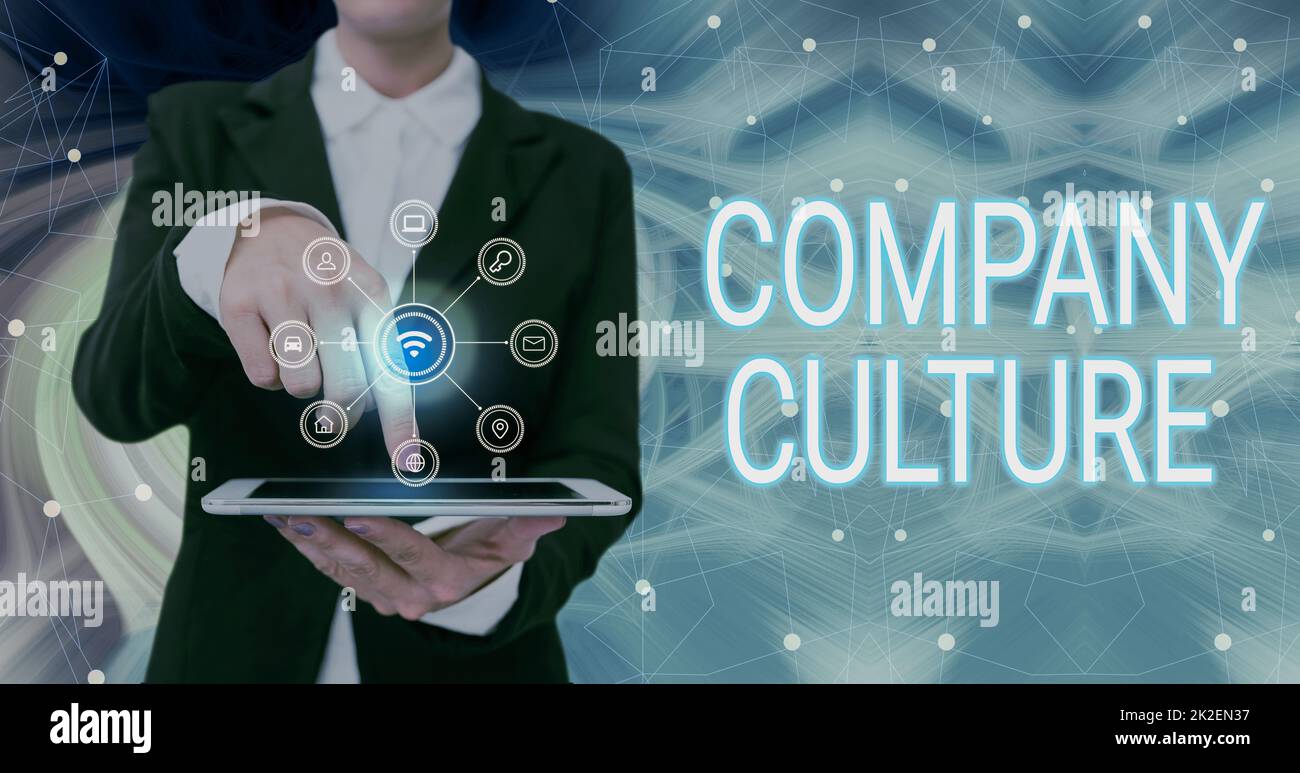 Conceptual display Company Culture. Word for The environment and ...
