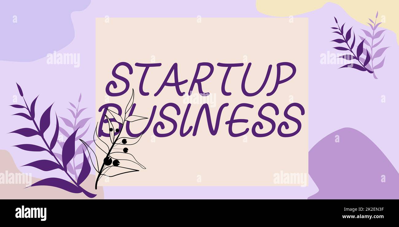 Text sign showing Start Up Business. Business concept Engaging to a New ...
