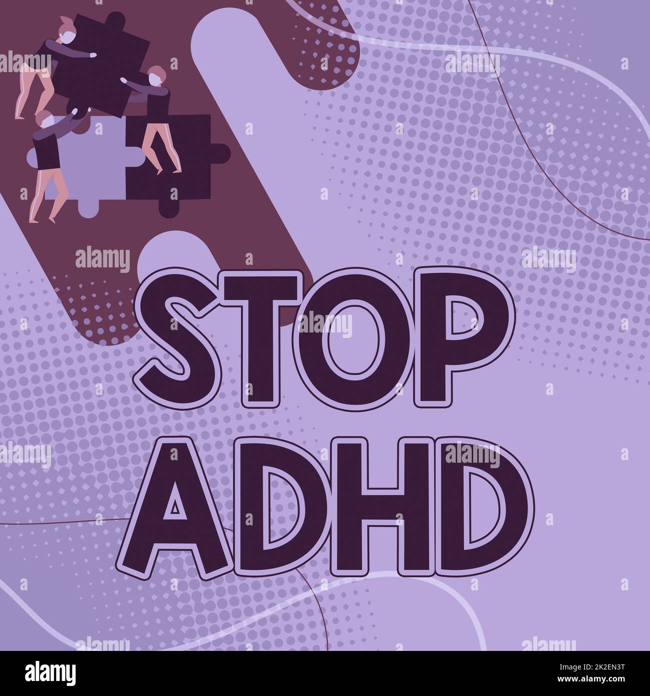 Handwriting text Stop Adhd. Internet Concept Put at end the mental ...