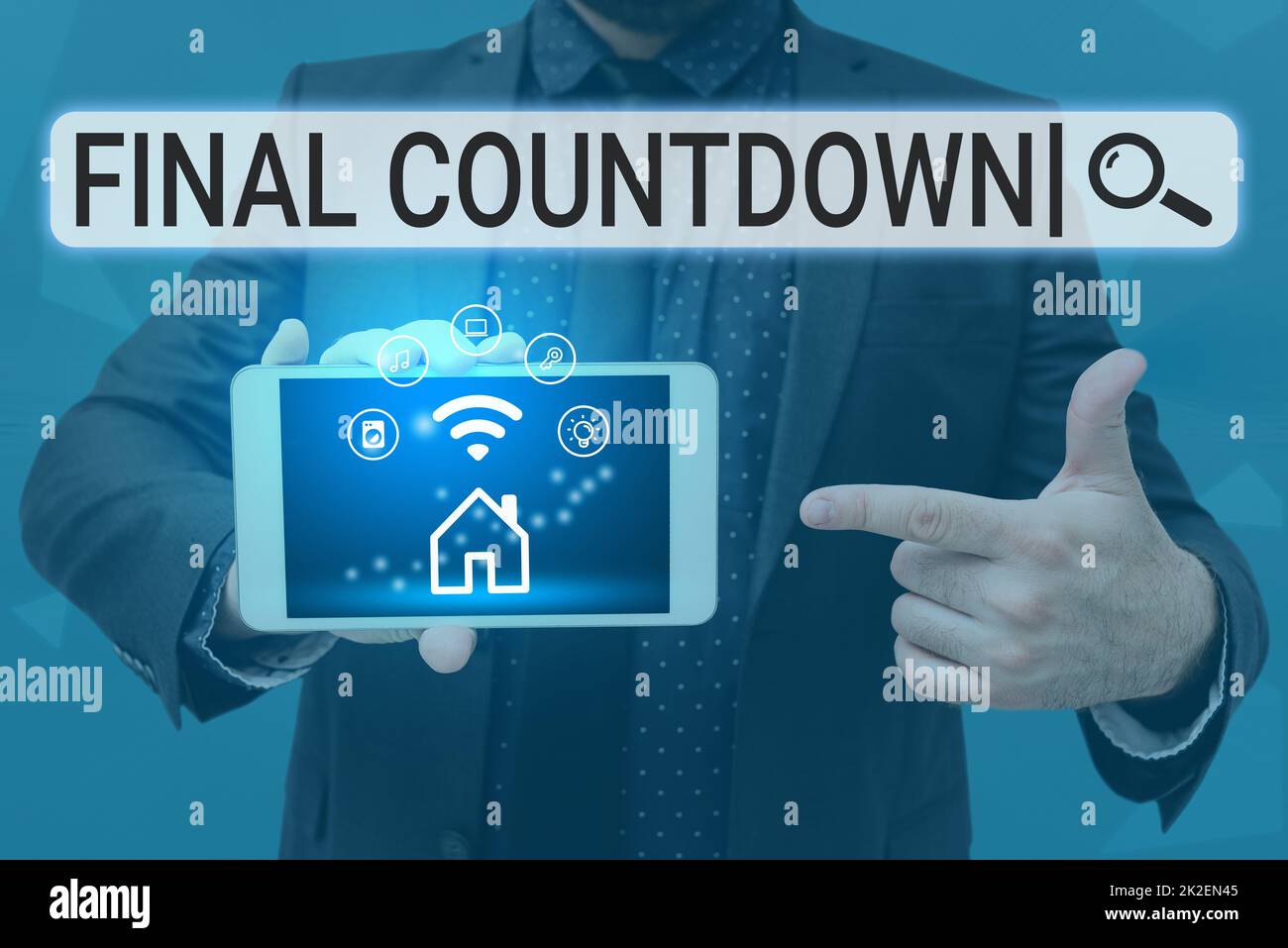 Text sign showing Final Countdown. Conceptual photo Last moment of any ...