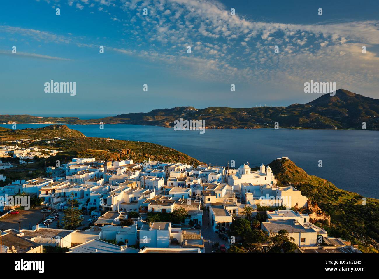 Milos plaka sunset hi-res stock photography and images - Alamy