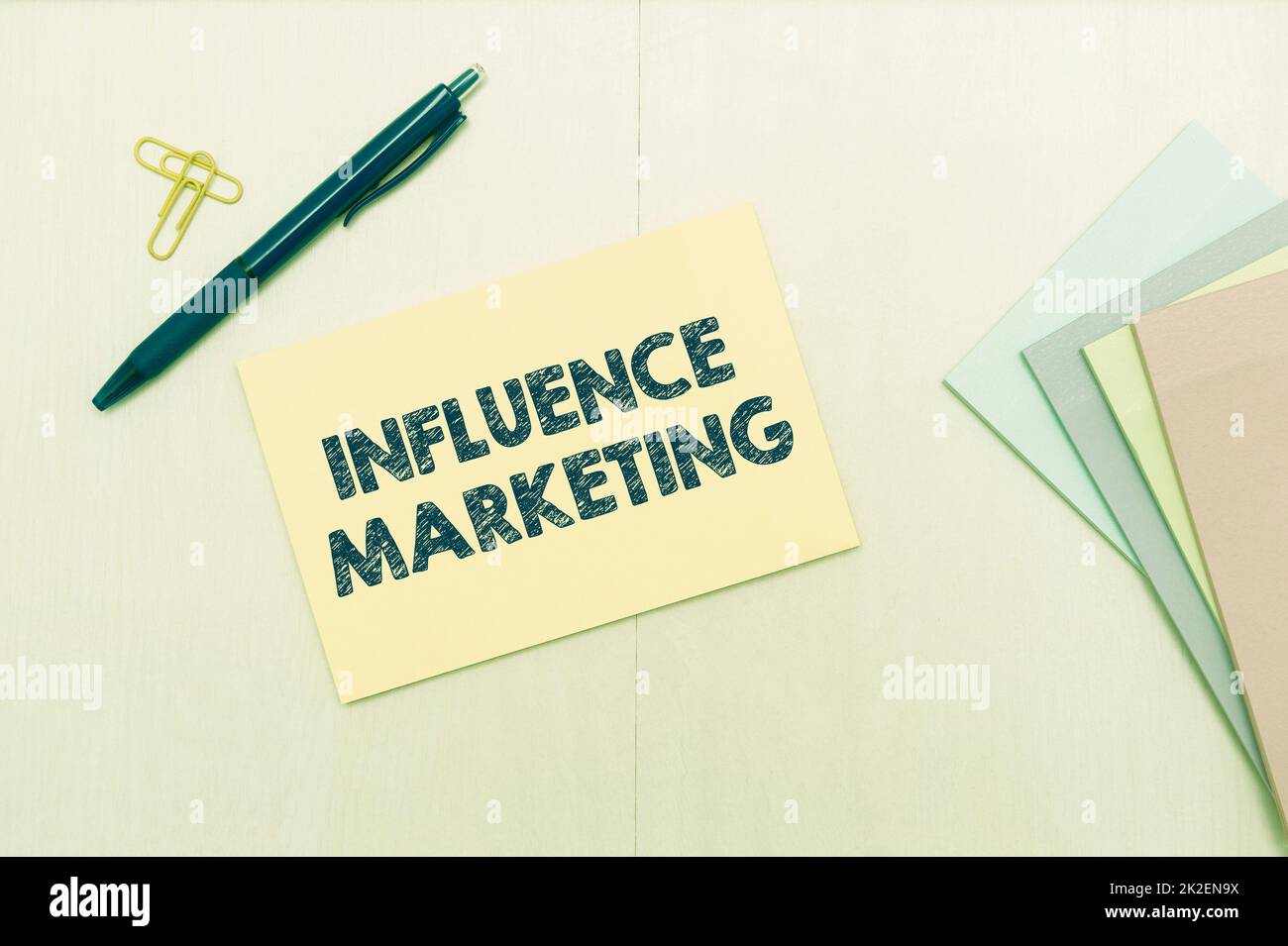 Conceptual caption Influence Marketing. Business idea Using key leaders ...