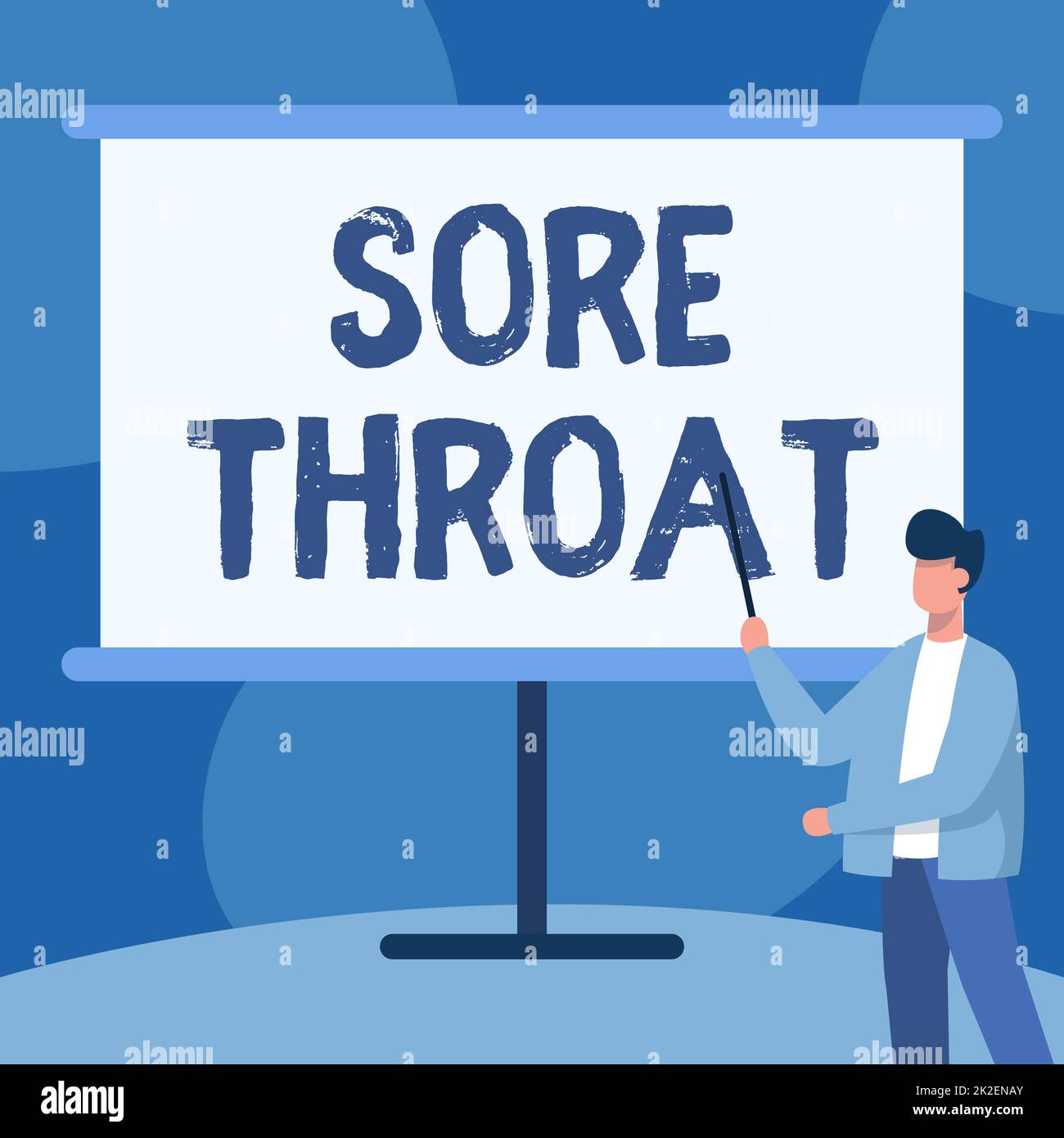 Sign displaying Sore Throat. Business approach Inflammation ot the ...