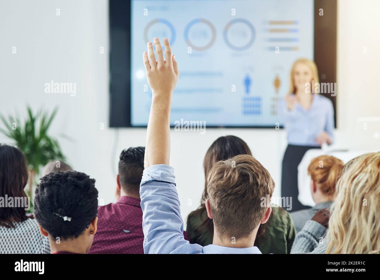 Raise your hands for learning opportunites. Shot of a group of ...