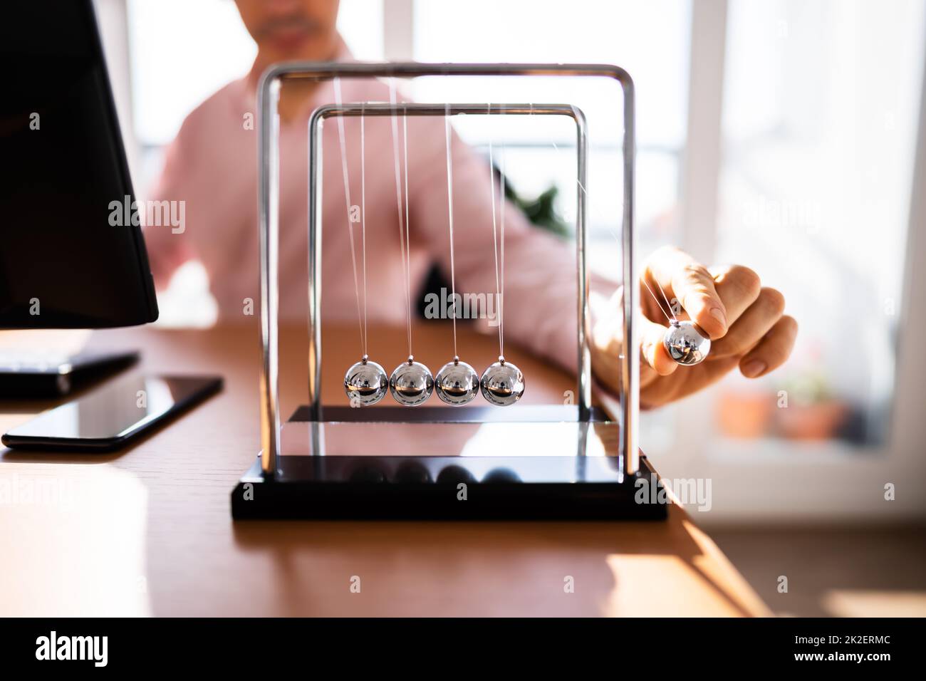 Pendulum Action Movement And Science Stock Photo - Alamy