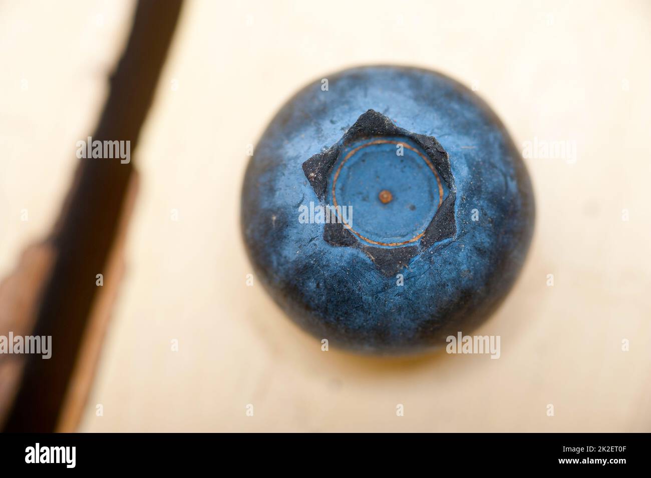 fresh blueberry on white wood table Stock Photo - Alamy