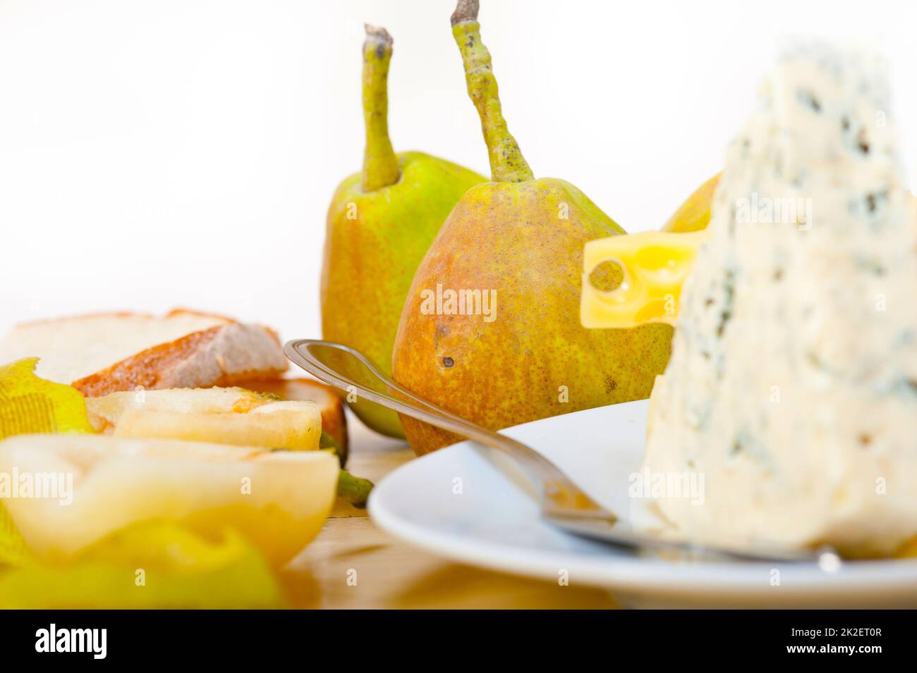 fresh pears and cheese Stock Photo - Alamy