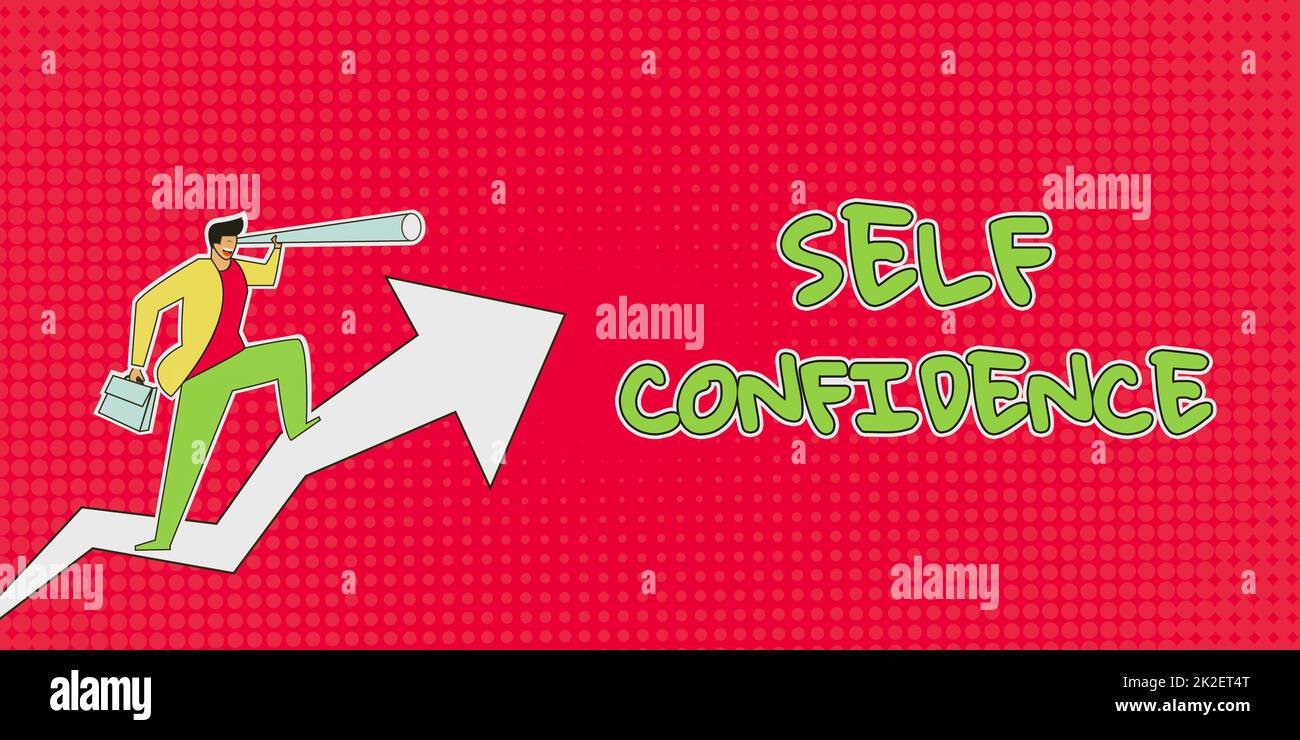 Self confidence drawing hi-res stock photography and images - Alamy