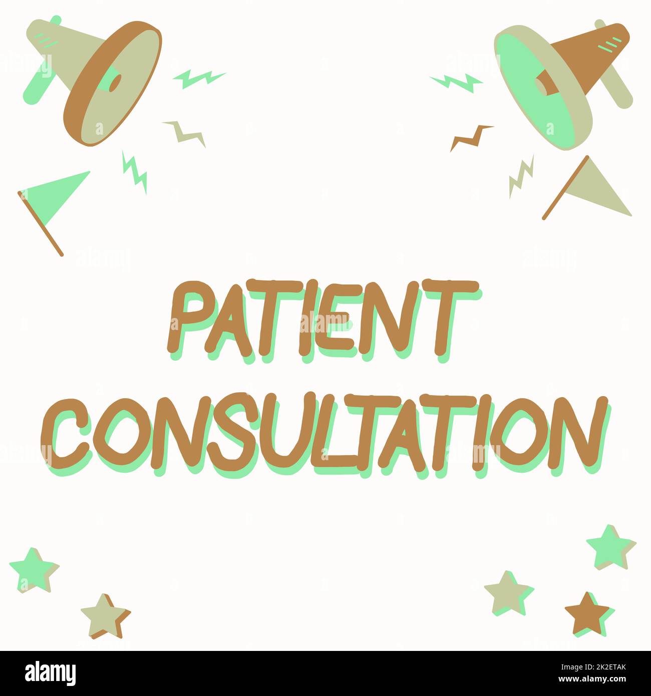 Conceptual display Patient Consultation. Business approach act of ...