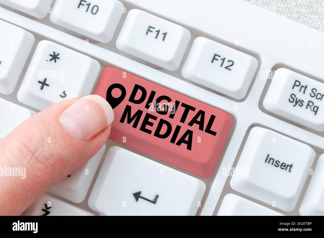 Sign displaying Digital Media. Business overview Accessing any ...