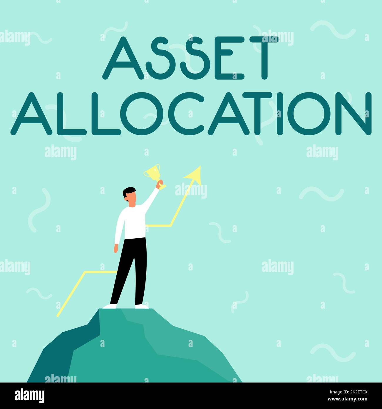 Sign displaying Asset Allocation. Business showcase proportion and ...