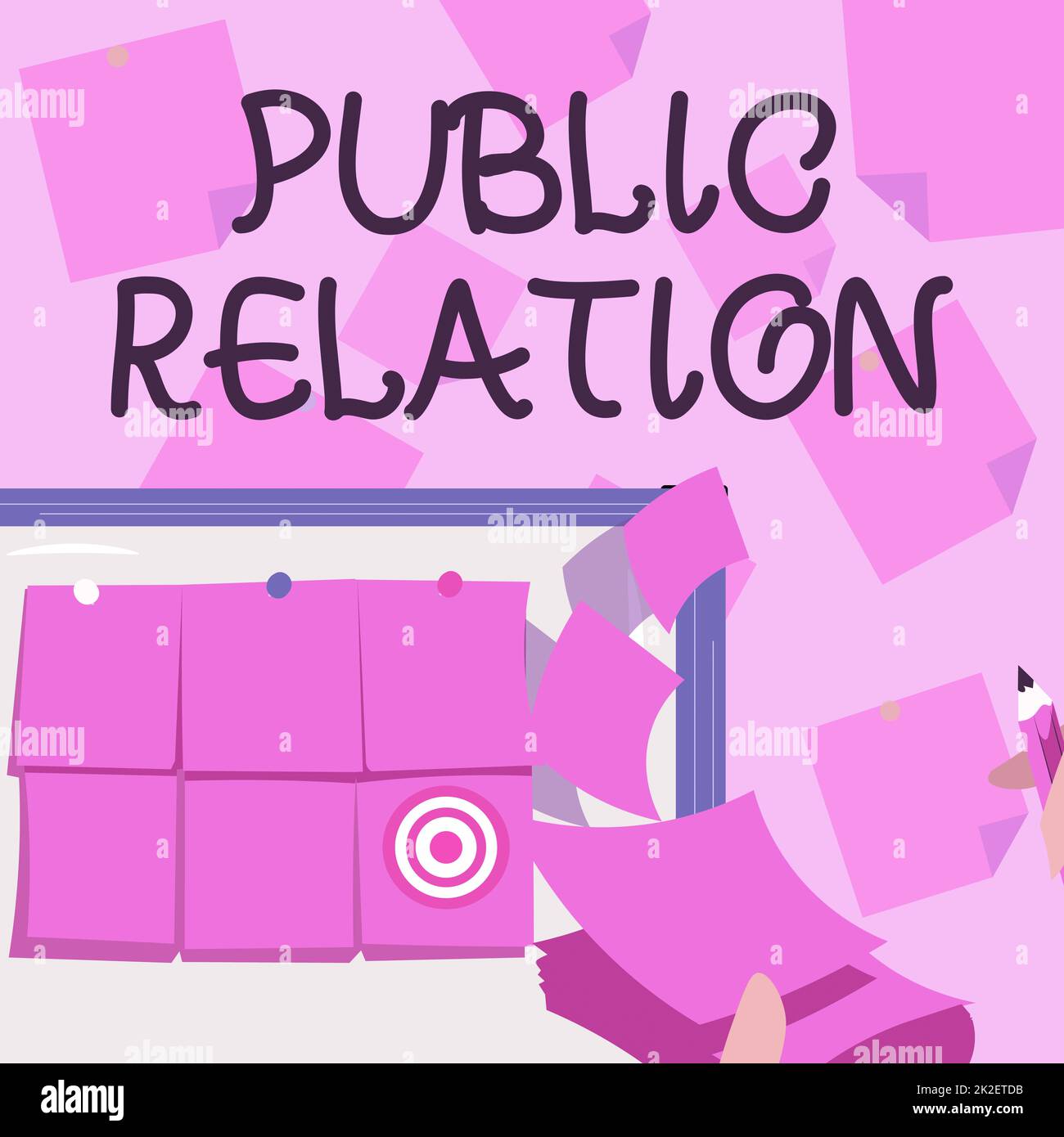 Text Sign Showing Public Relation Word Written On Practice Of Deliberately Managing The Spread