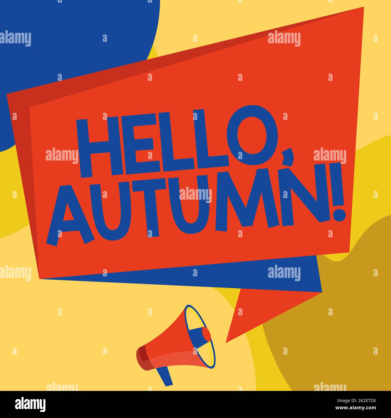 Text sign showing Hello Autumn. Business concept it is the season after ...