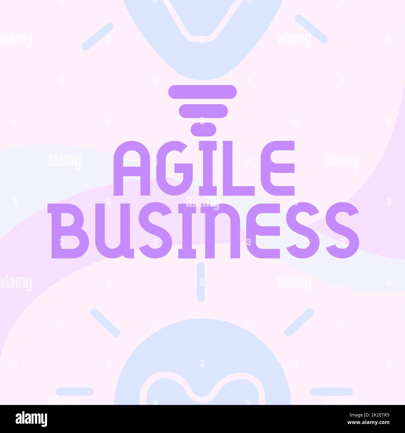 Hand writing sign Agile Business. Business approach capability of ...