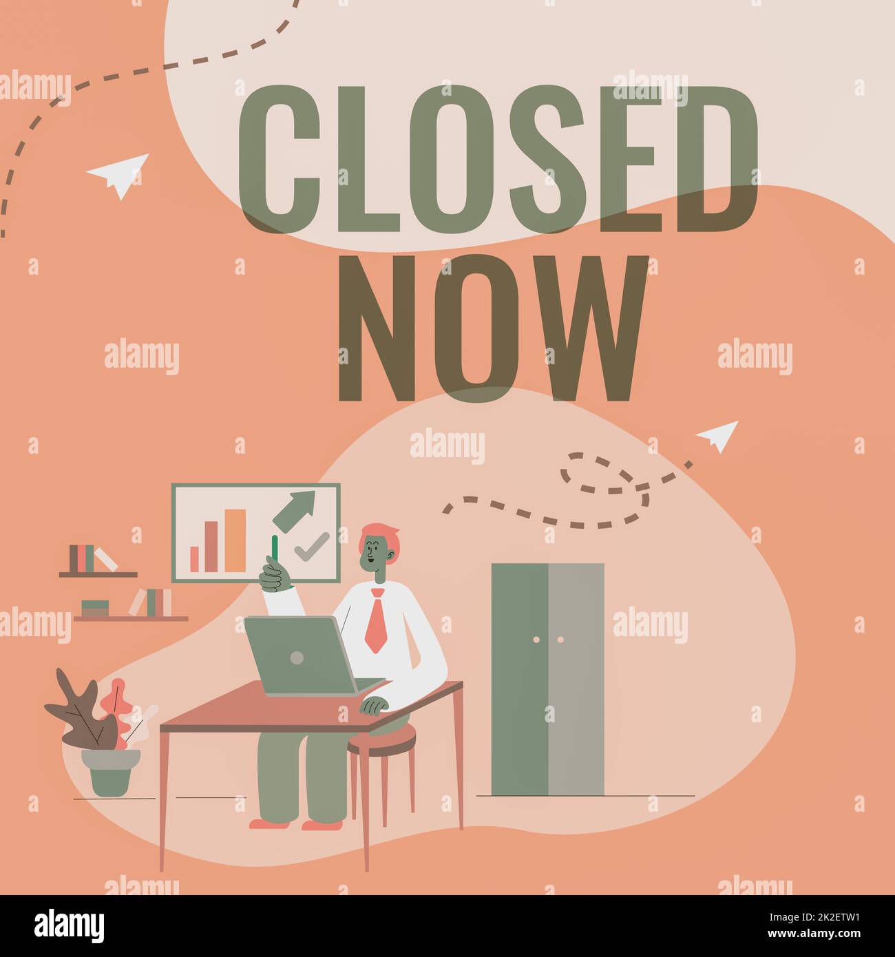 Hand writing sign Closed Now. Business showcase of a business having ...