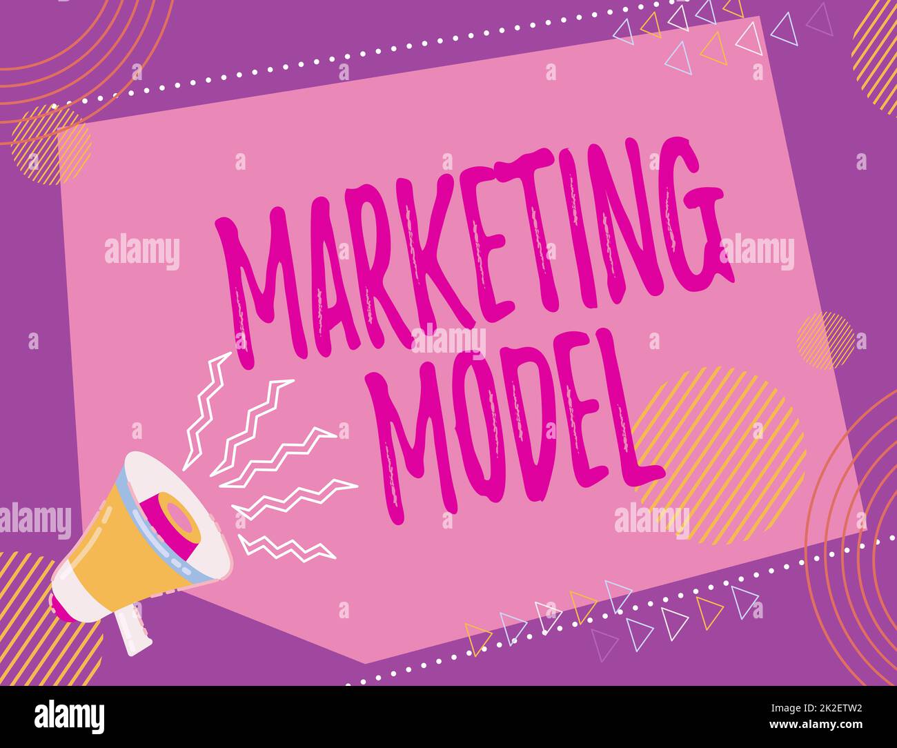 Sign displaying Marketing Model. Business concept statistical analysis ...