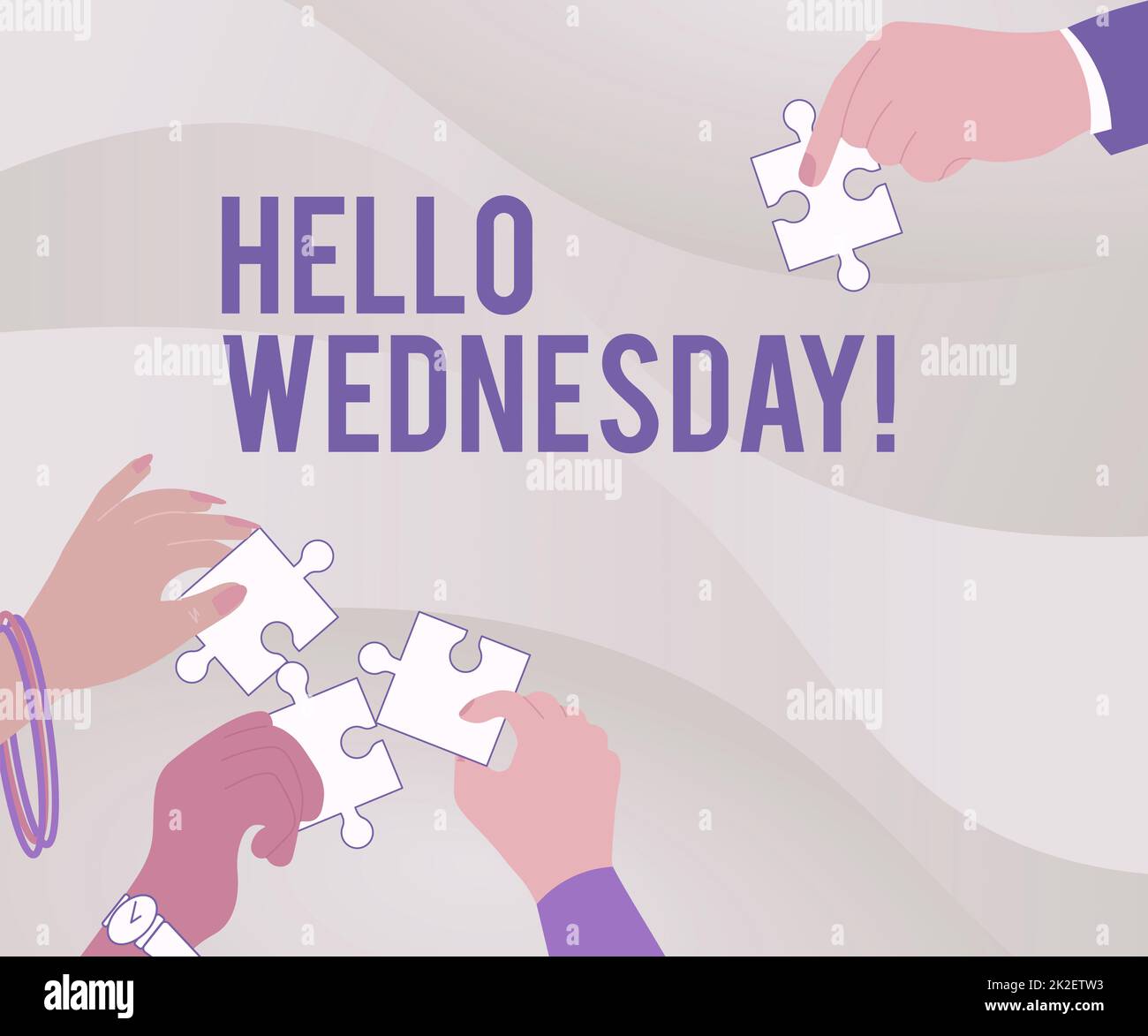 Text sign showing Hello Wednesday. Business showcase Hump day Middle of ...