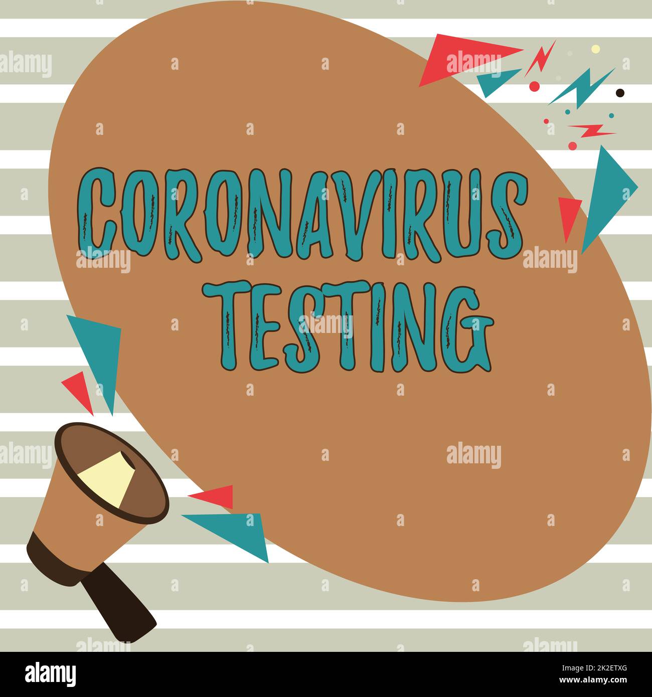 Hand writing sign Coronavirus Testing. Business showcase Collection of ...