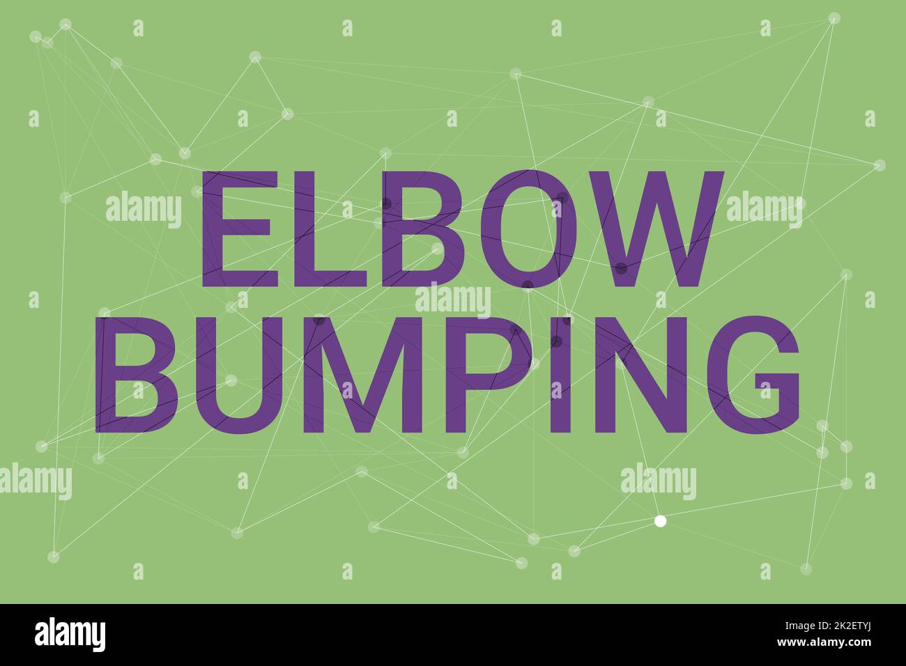 Hand writing sign Elbow Bumping. Conceptual photo newlytrended ...