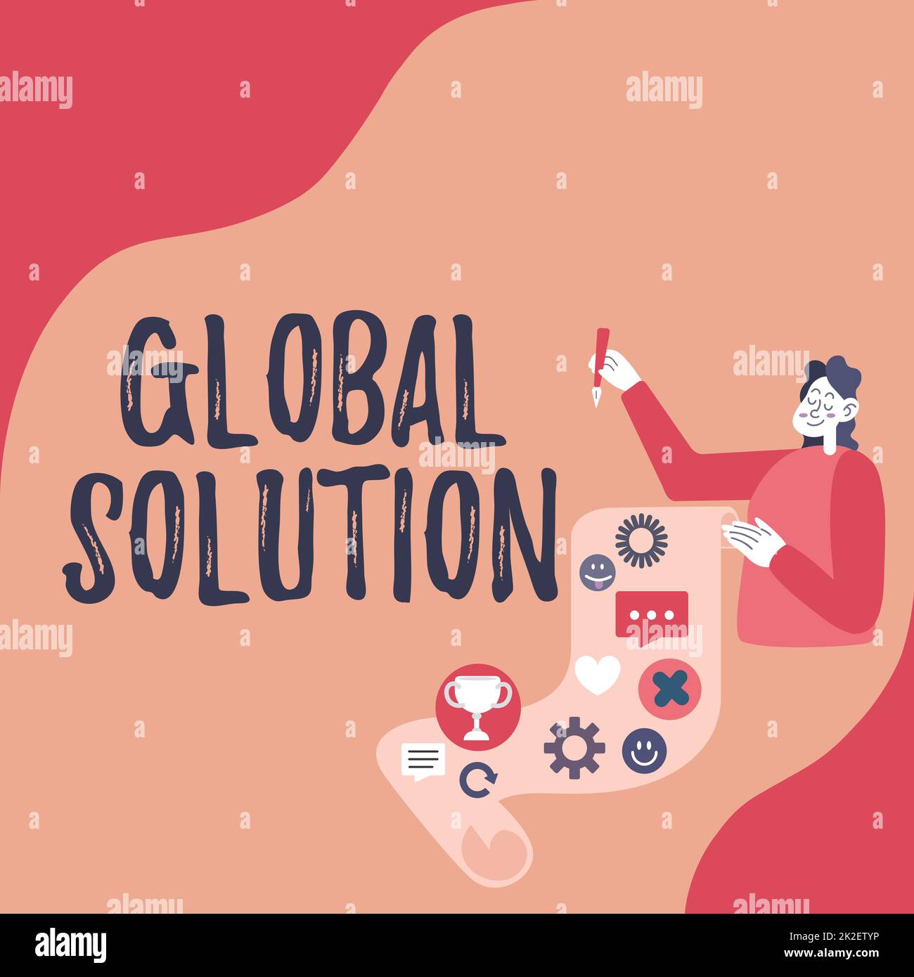 Conceptual caption Global Solution. Concept meaning dealing with a ...
