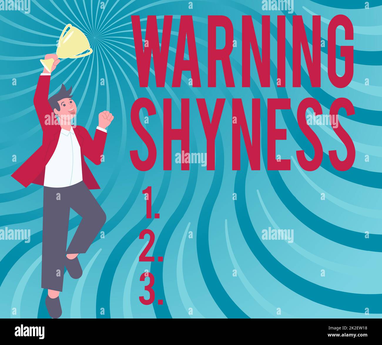 Writing displaying text Warning Shyness. Business overview Warning ...