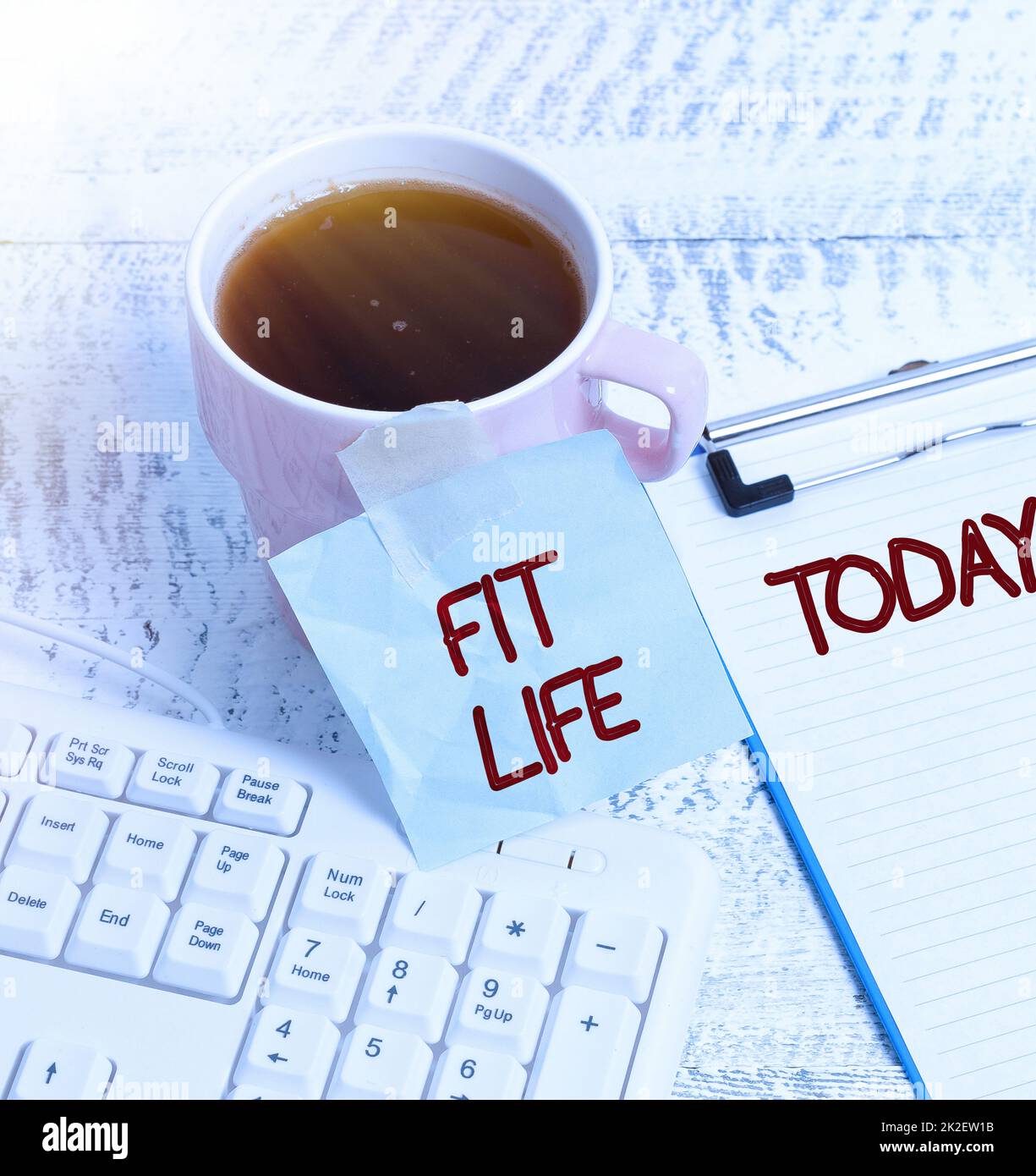 Conceptual display Fit Life. Business overview maintaining a healthy ...