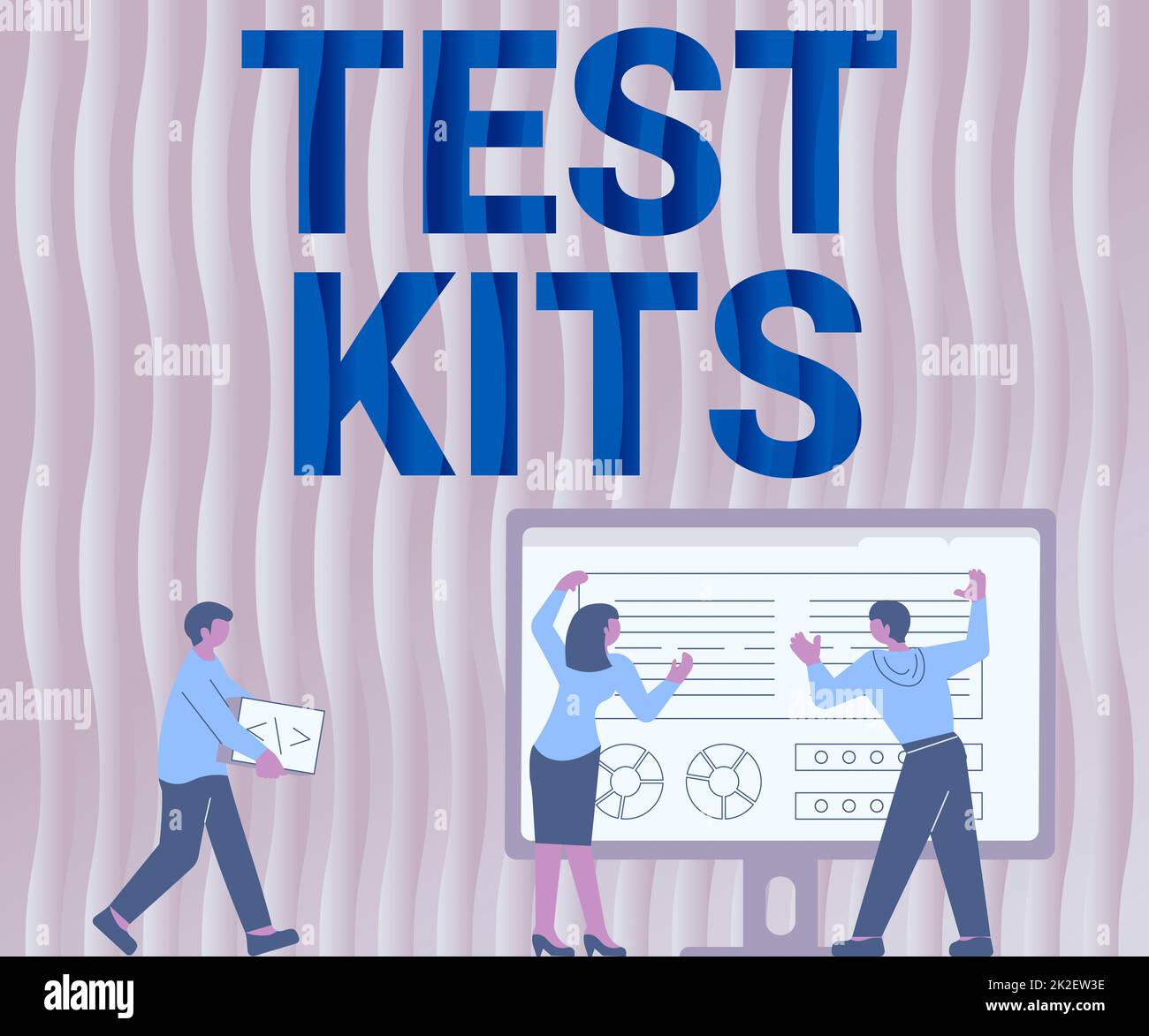 Writing displaying text Test Kits. Internet Concept tools used to ...