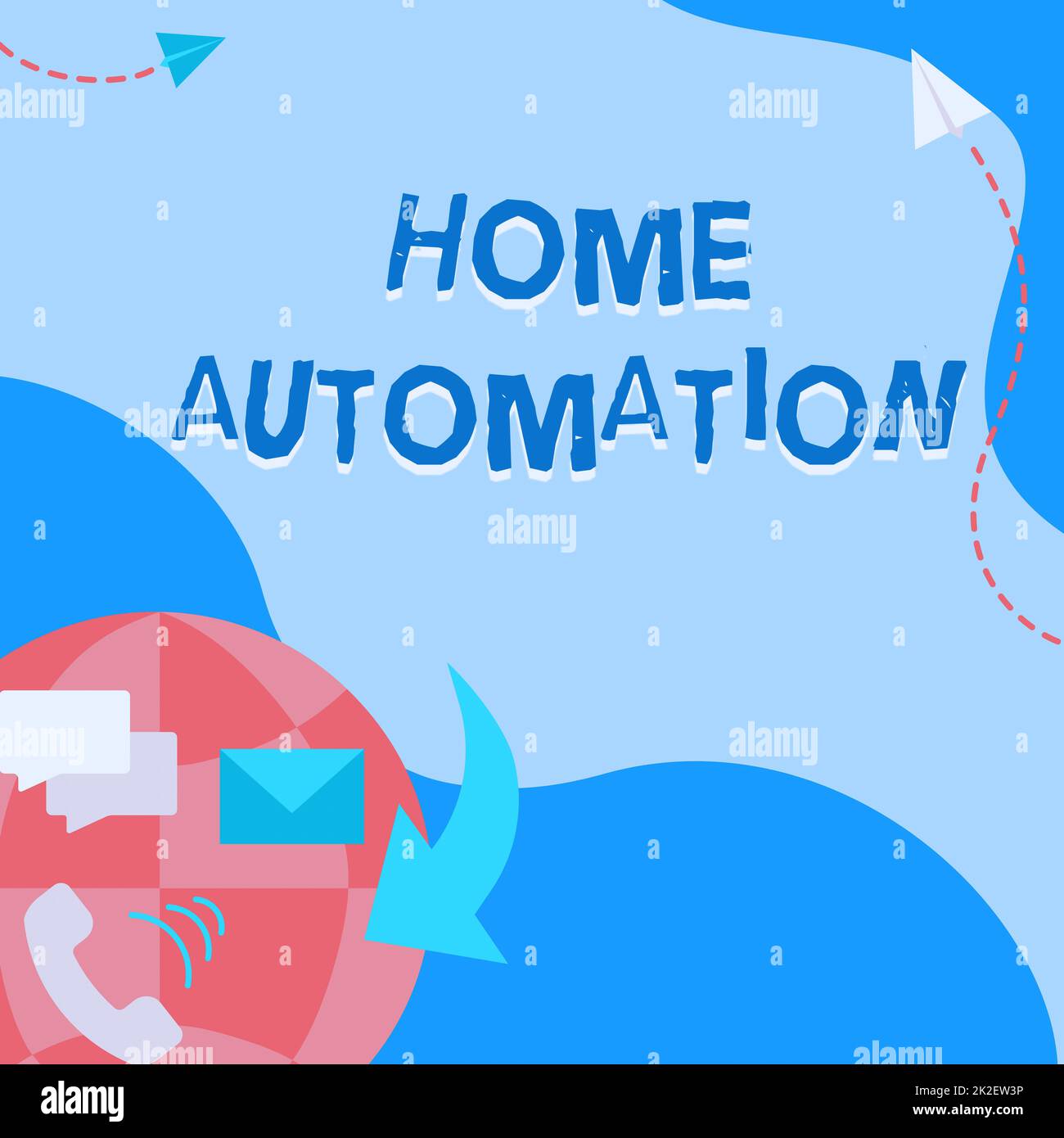 Conceptual caption Home Automation. Conceptual photo home solution that ...