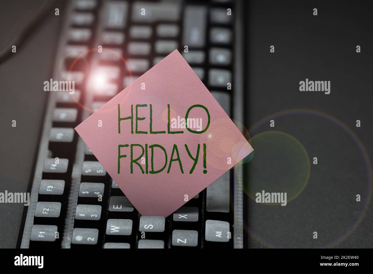 Text caption presenting Hello Friday. Concept meaning Let the weekend ... Text caption presenting Hello Friday. Concept meaning Let the weekend ...