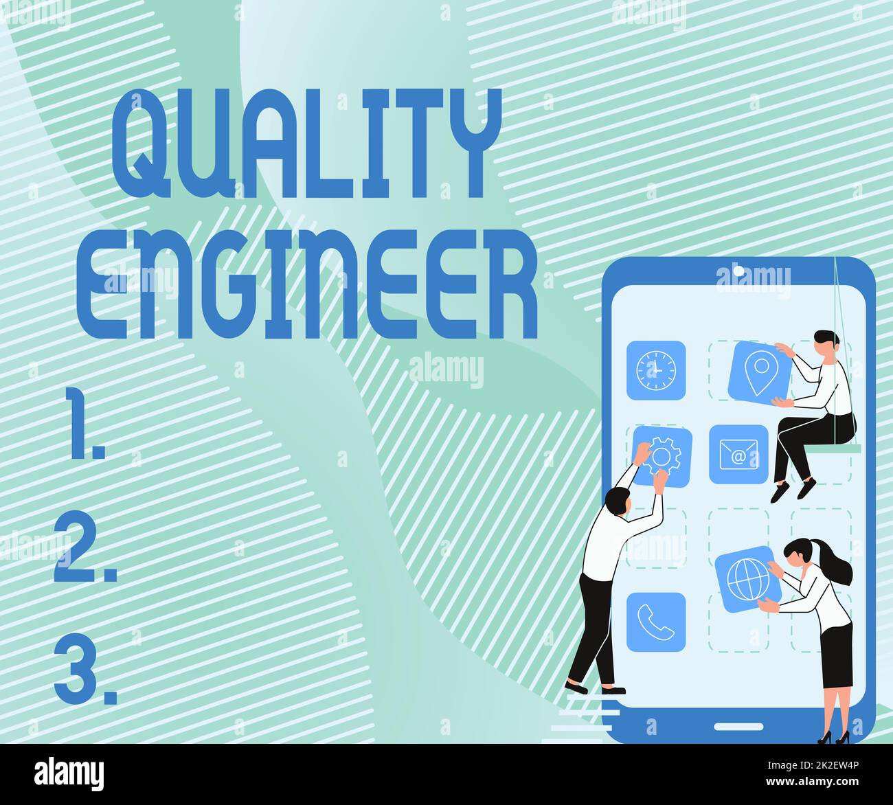 Writing displaying text Quality Engineer. Concept meaning ensure the ...