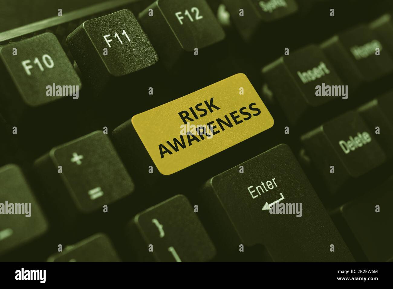 Text showing inspiration Risk Awareness. Concept meaning recognizing ...