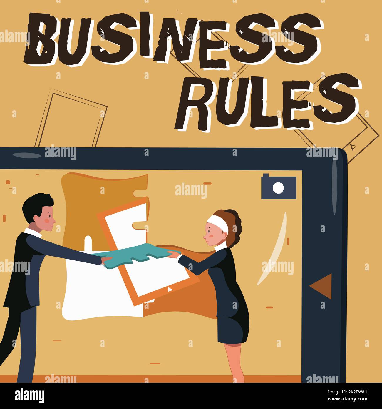 Writing displaying text Business Rules. Business idea a specific ...