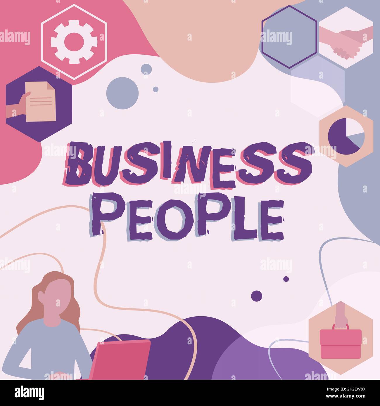 Text showing inspiration Business People. Word for People who work in ...