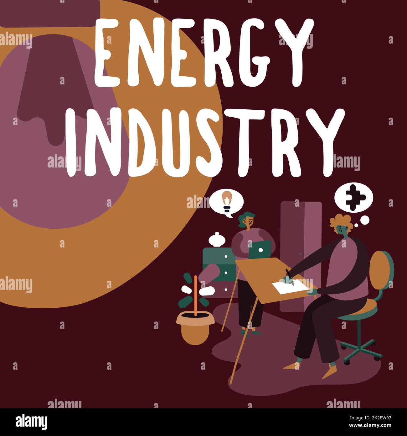 Sign displaying Energy Industry. Internet Concept industries involved ...