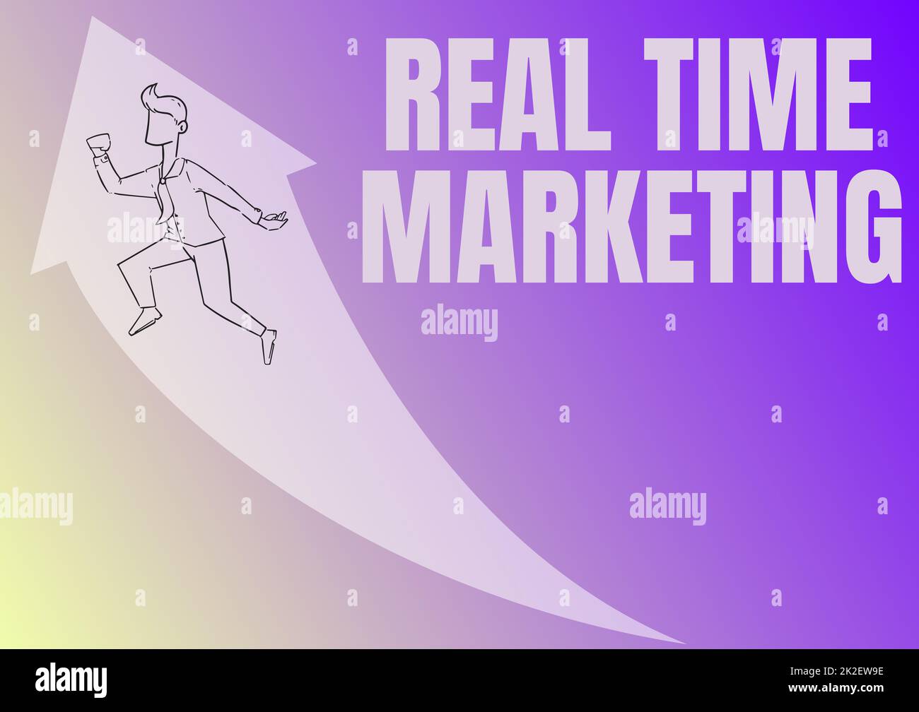 Text showing inspiration Real Time Marketing. Business approach ...