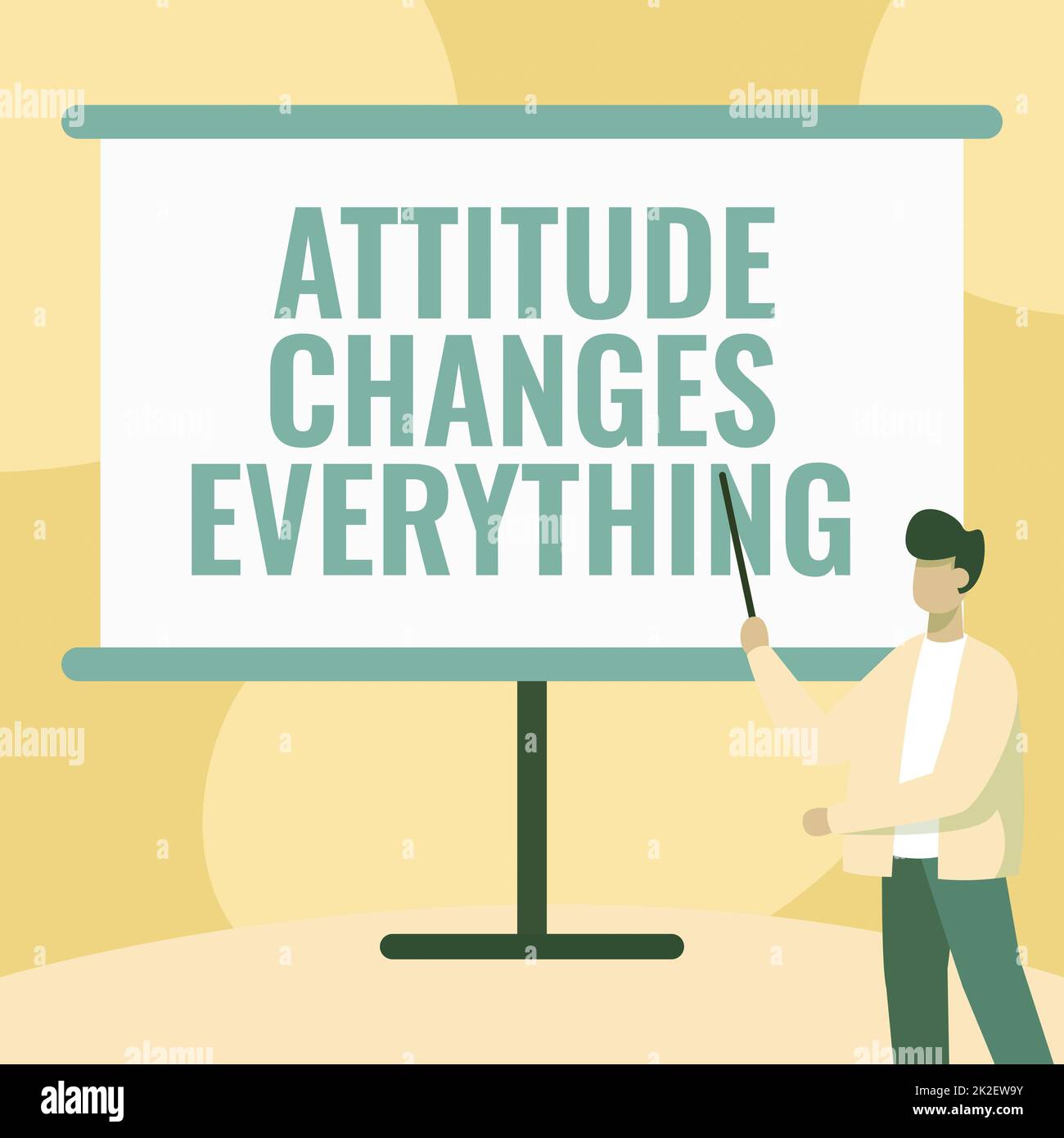 Text showing inspiration Attitude Changes Everything. Concept meaning ...