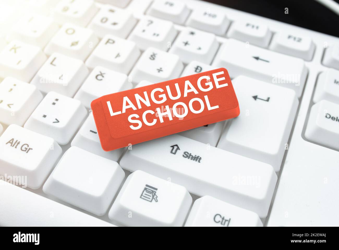 Text caption presenting Language School. Business approach educational ...