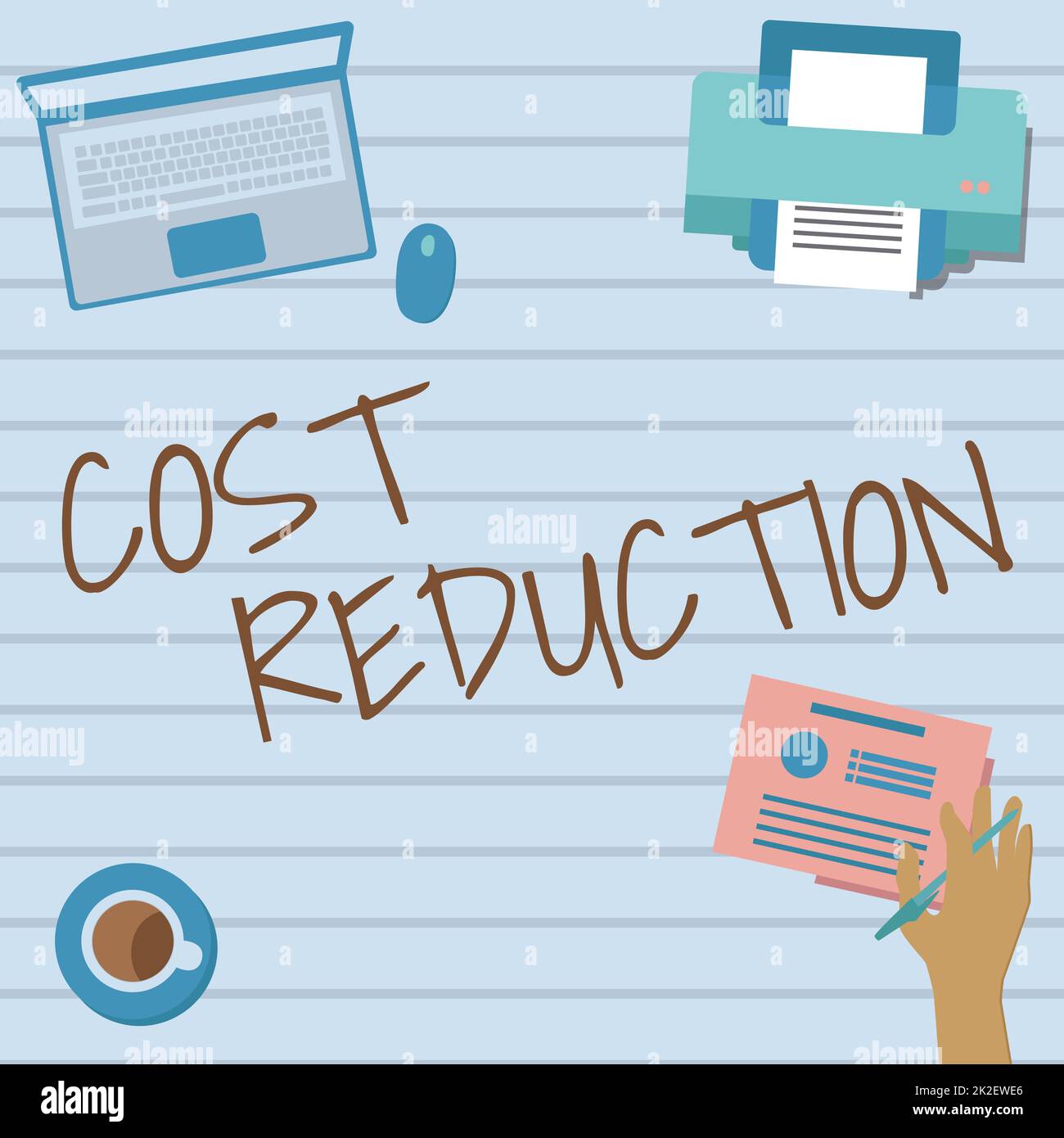 Conceptual display Cost Reduction. Word for process of finding and ...