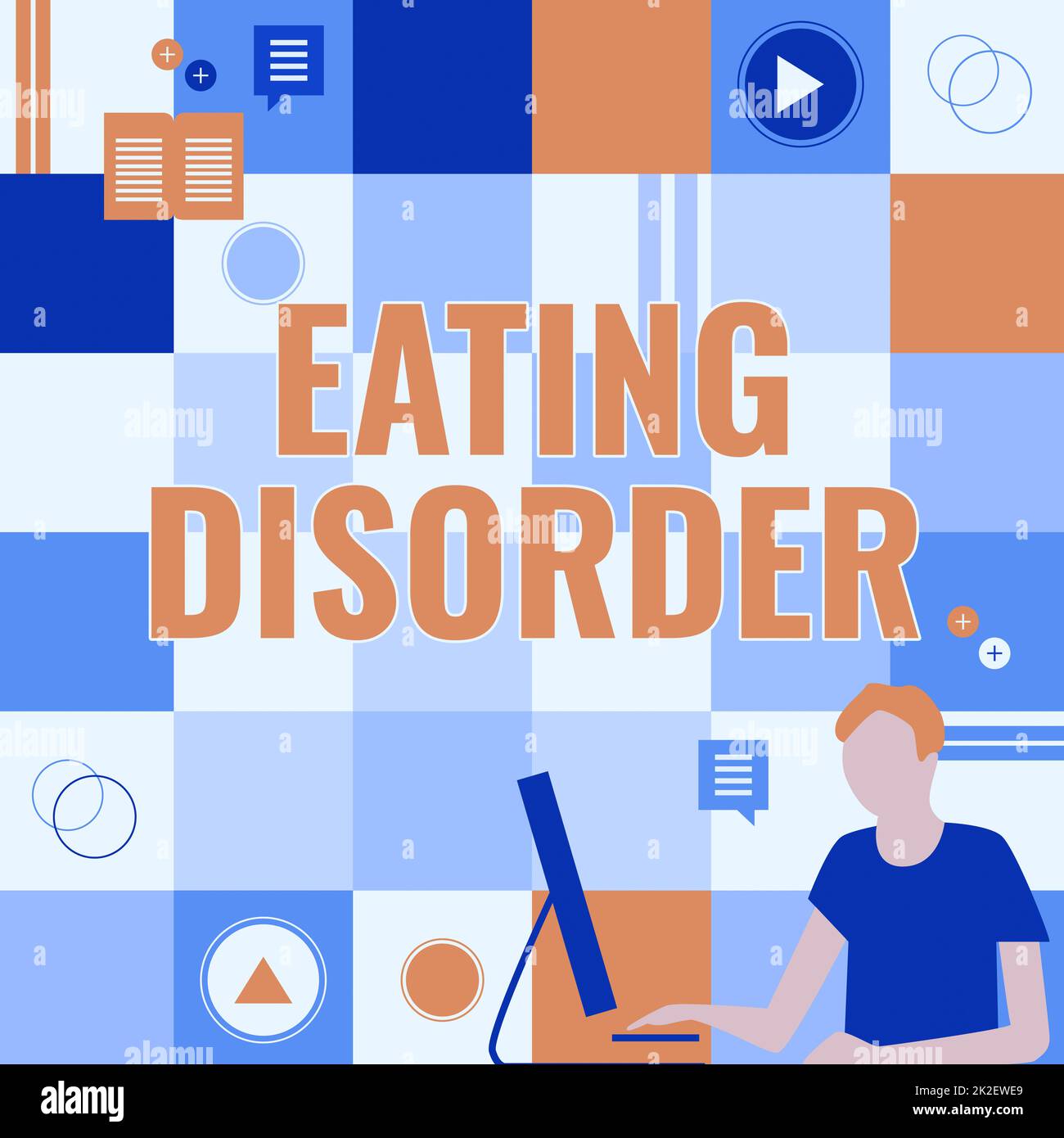 Sign displaying Eating Disorder. Business concept characterized by ...