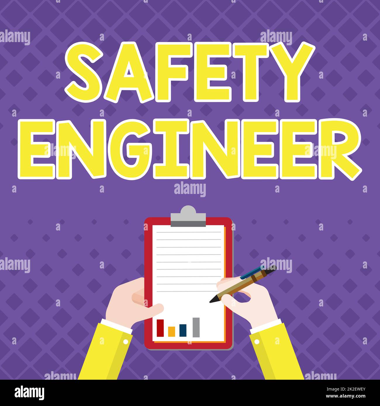 Conceptual caption Safety Engineer. Word for person who inspects all ...